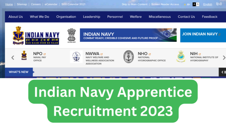 Navy Apprentice Recruitment 2023-24 Out For 275 Post