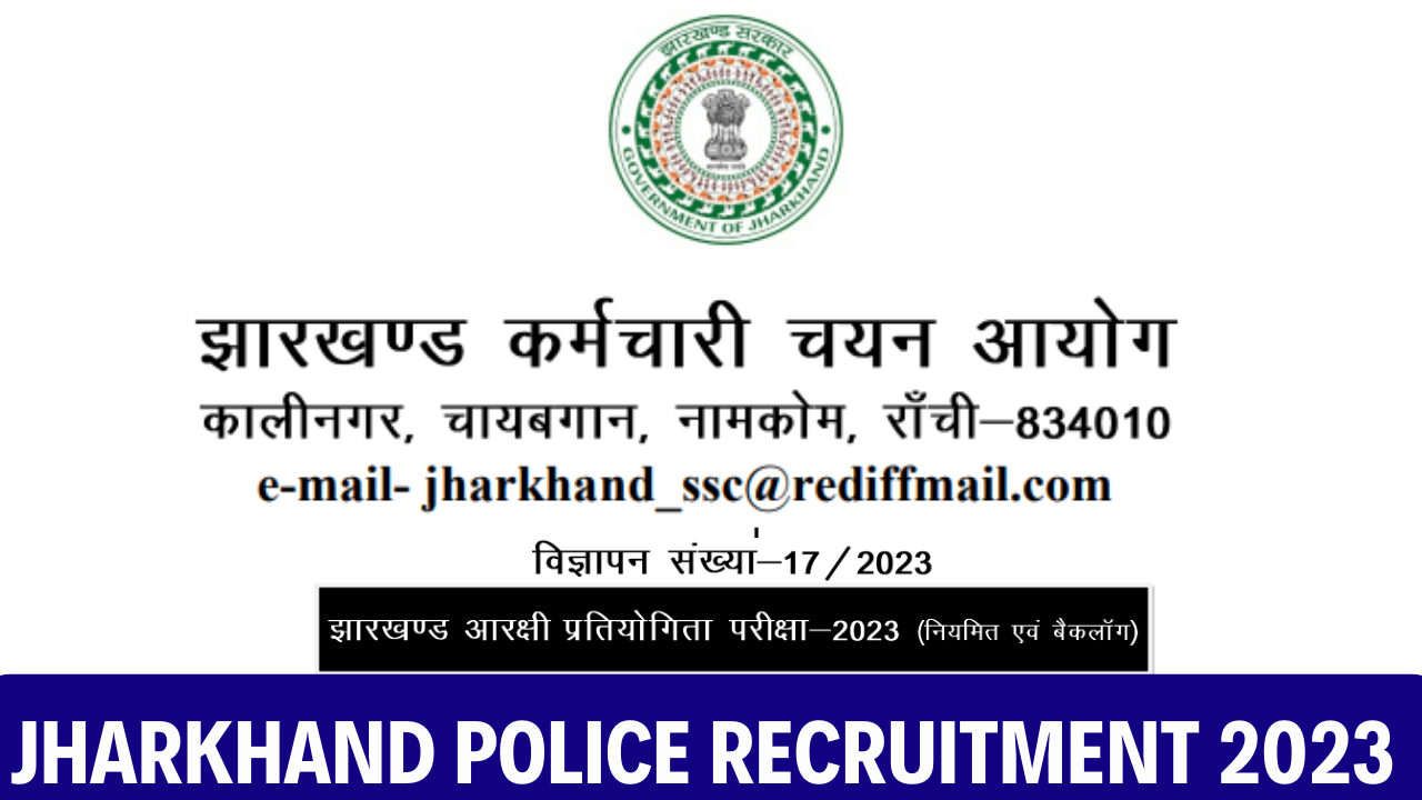 Jharkhand Police Recruitment 2023-24 Notification Out for 4919 ...