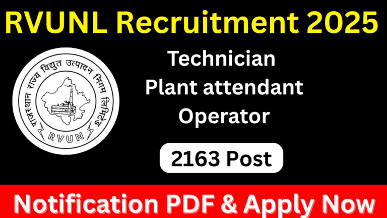 RVUNL Technician Recruitment 2025 [2163 Post] Notification and Online ...