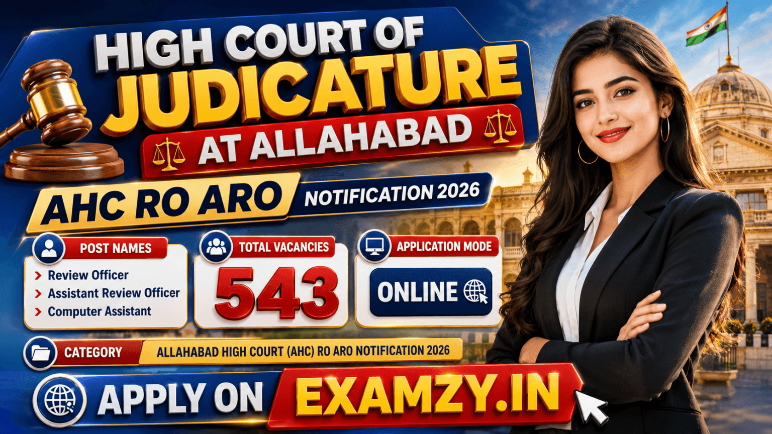 Allahabad High Court RO ARO Recruitment 2026: 543 Posts Notification ...